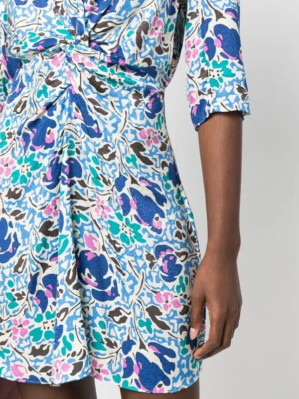 Ba&sh Orika Abstract-print Mini Dress