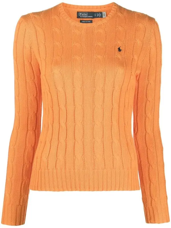 Polo Ralph Lauren Polo Pony Cable-knit Jumper - Orange