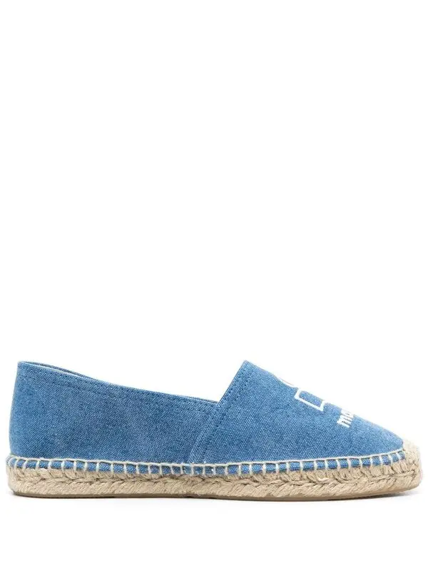 Isabel Marant Étoile Canae Logo-embroidered Espadrilles - Blue