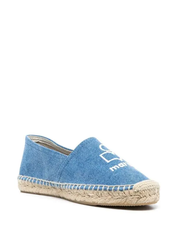 Isabel Marant Étoile Canae Logo-embroidered Espadrilles - Blue