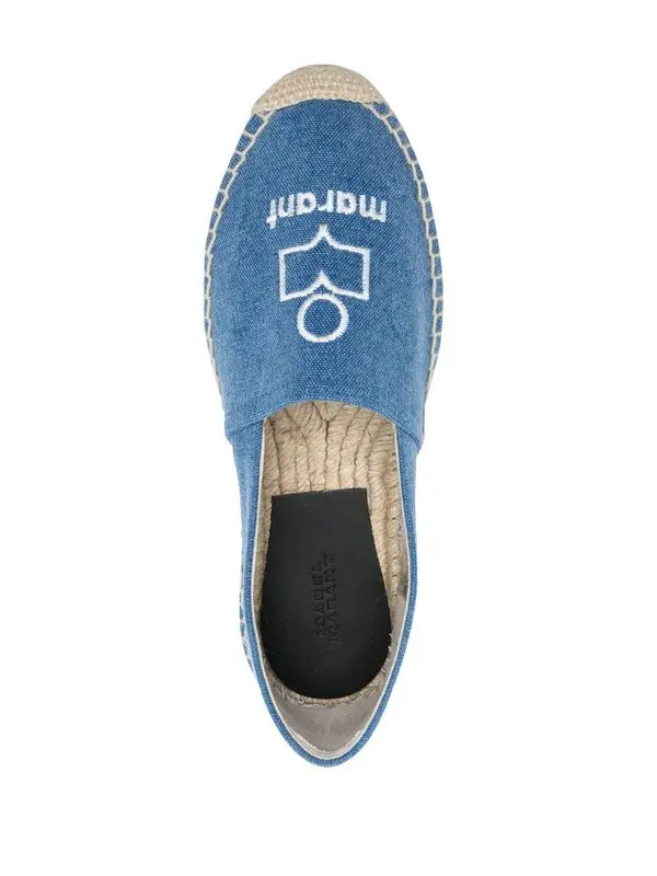 Isabel Marant Étoile Canae Logo-embroidered Espadrilles - Blue