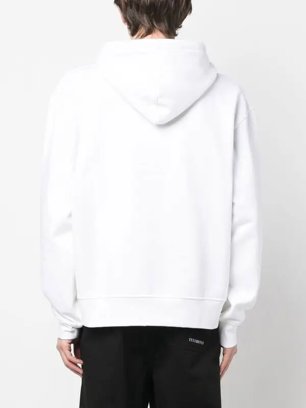 Jacquemus Le Sweatshirt Brodé Hoodie - White