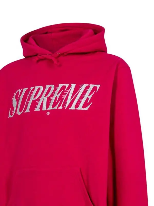 Supreme Crossover Logo-print Hoodie - Red