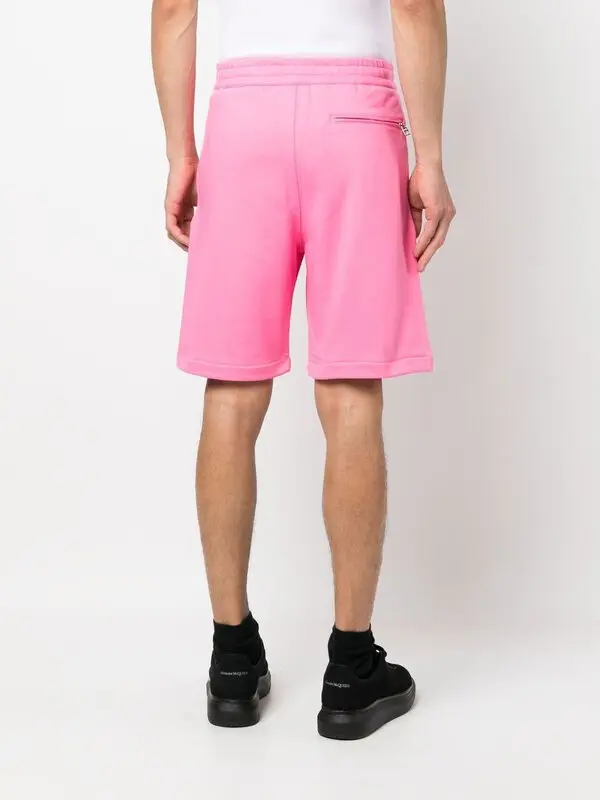 Alexander McQueen Graffiti-print Track Shorts - Pink