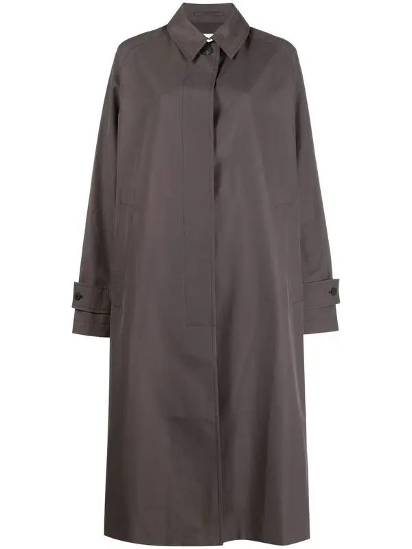 Studio Nicholson Holin Buttoned Raincoat - Brown