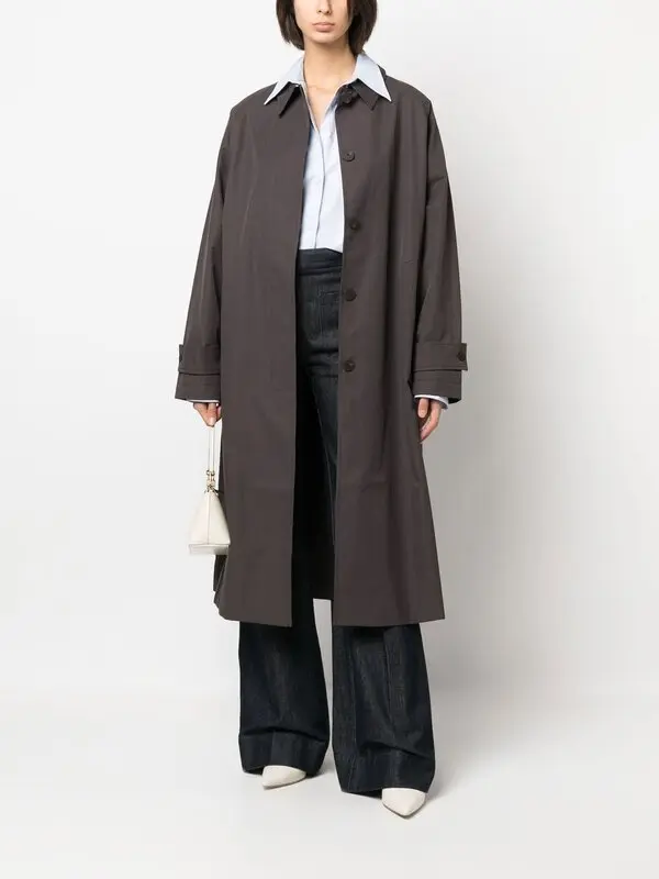 Studio Nicholson Holin Buttoned Raincoat - Brown