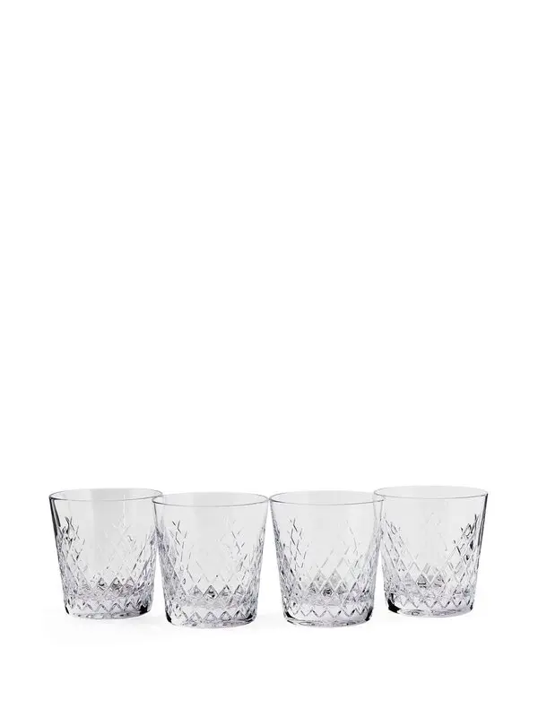 SOHO HOME Barwell Crystal Rocks Glasses - Neutrals