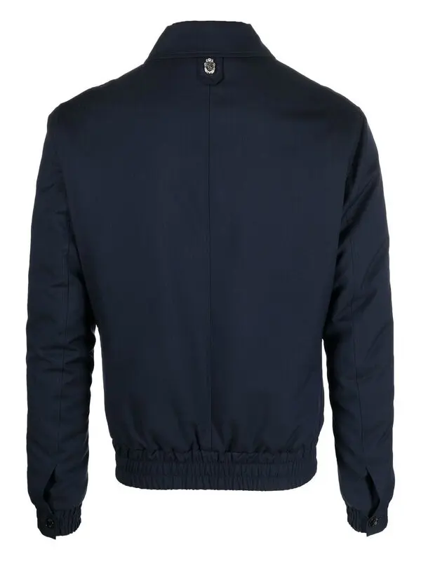 BILLIONAIRE Logo-embroidered Bomber Jacket
