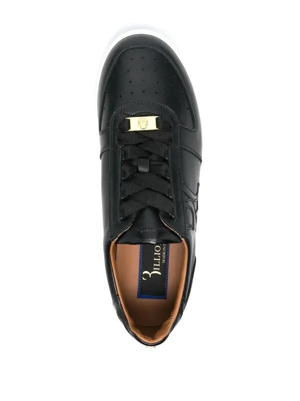 BILLIONAIRE Logo Leather Sneakers