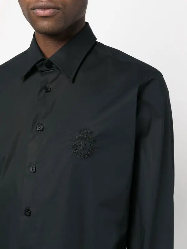 BILLIONAIRE Silver Cut Cotton Shirt