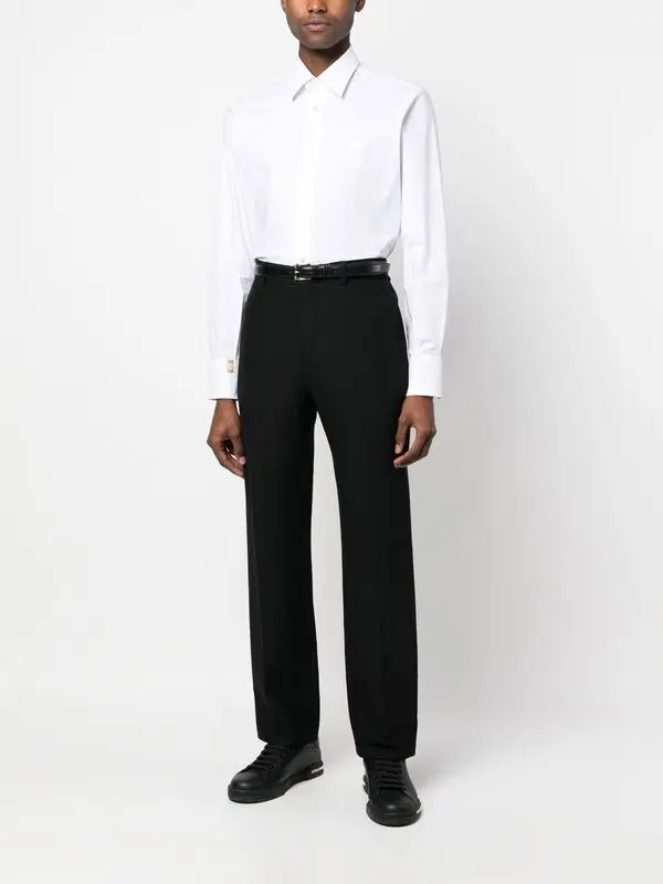 BILLIONAIRE Silver Cut Shirt - White