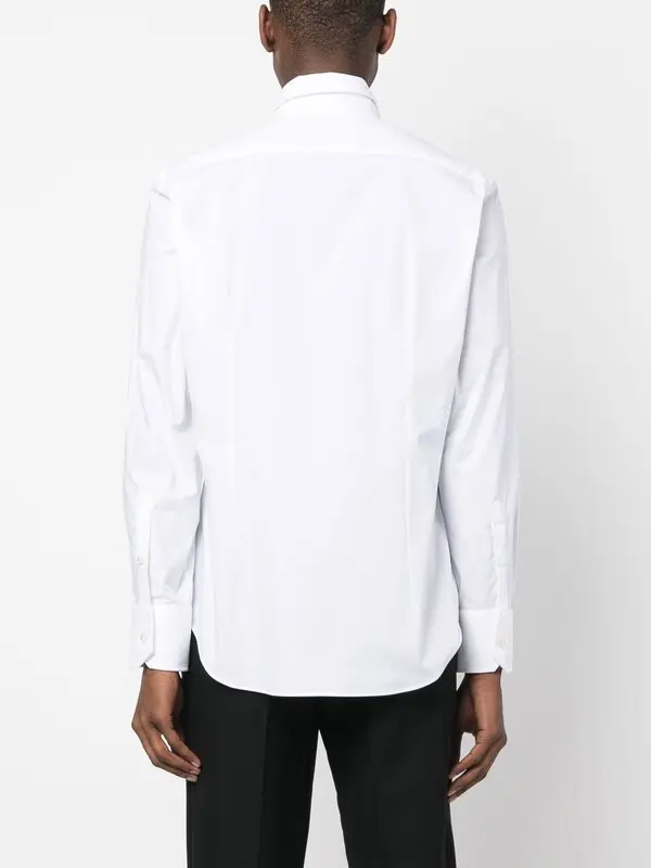 BILLIONAIRE Silver Cut Shirt - White