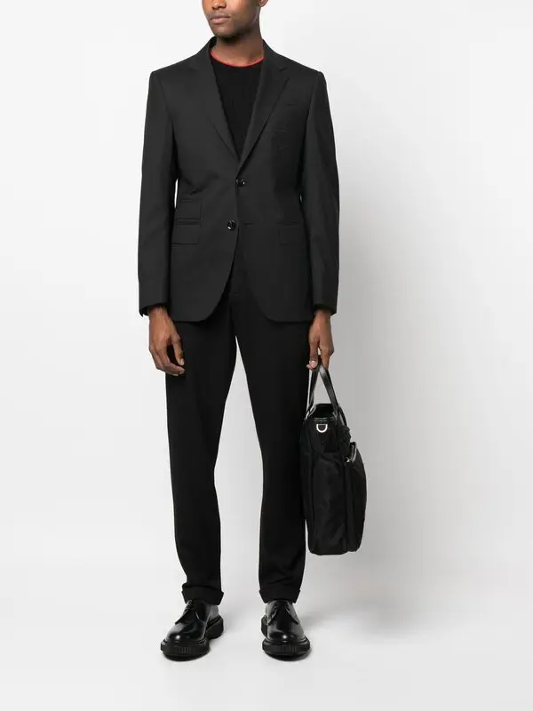 BILLIONAIRE Crest-motif Single-breasted Blazer - Black