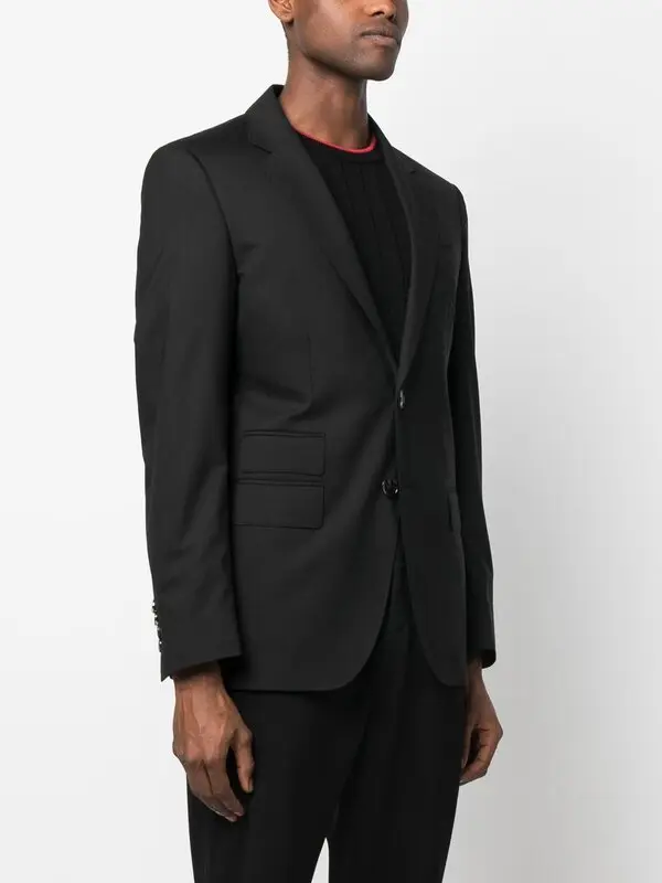BILLIONAIRE Crest-motif Single-breasted Blazer - Black