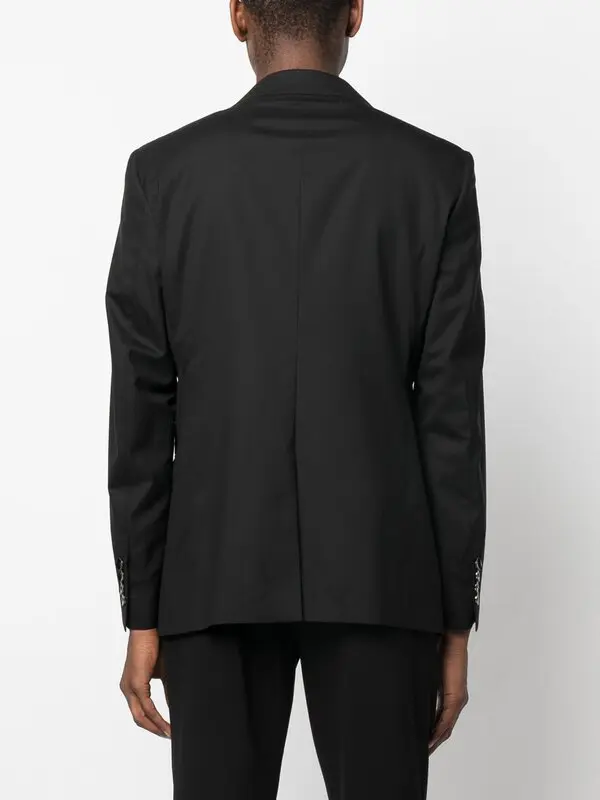 BILLIONAIRE Crest-motif Single-breasted Blazer - Black