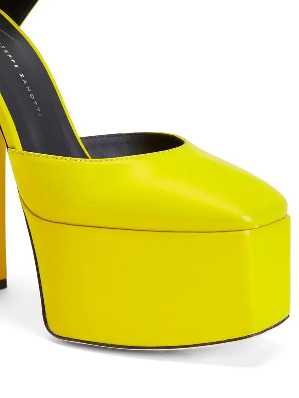 GIUSEPPE ZANOTTI 150mm Bebe Platform Pumps - Yellow