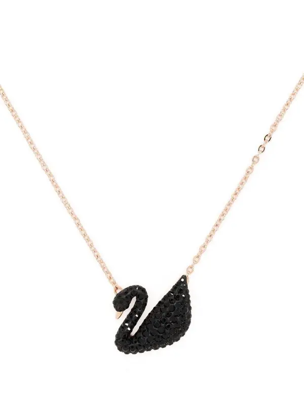 SWAROVSKI Swan Pendant Necklace - Gold