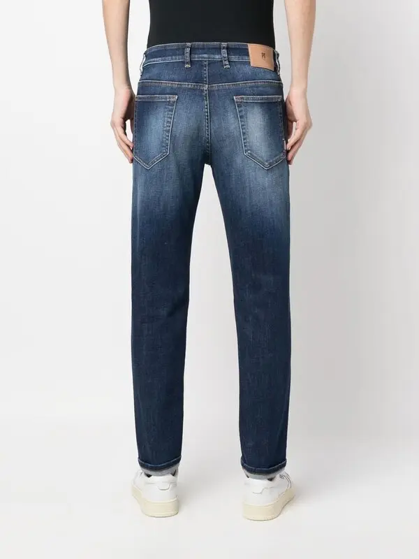PT TORINO Mid-rise Slim-fit Jeans - Blue