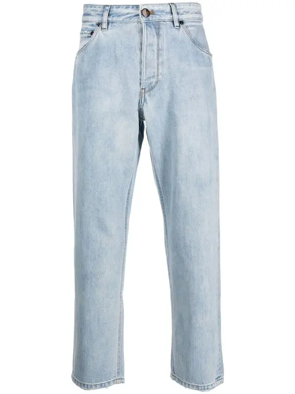 PT TORINO Mid-rise Straight-leg Jeans - Blue