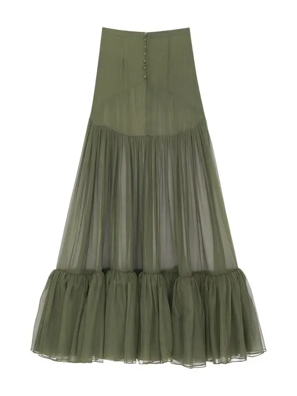 Saint Laurent High-waisted Maxi Skirt