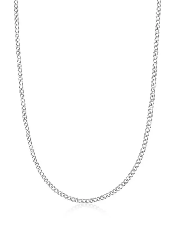 NIALAYA JEWELRY Cuban-link Chain Necklace - Silver