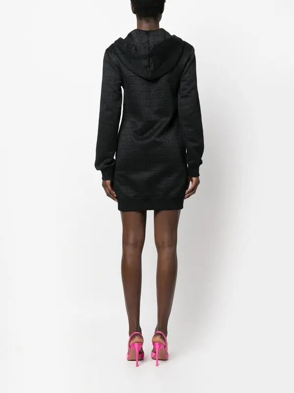 Moschino Monogram Logo-print Hoodie Dress