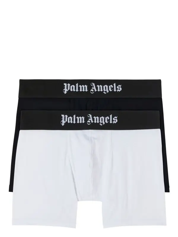 Palm Angels Classic Logo-waistband Boxers - White