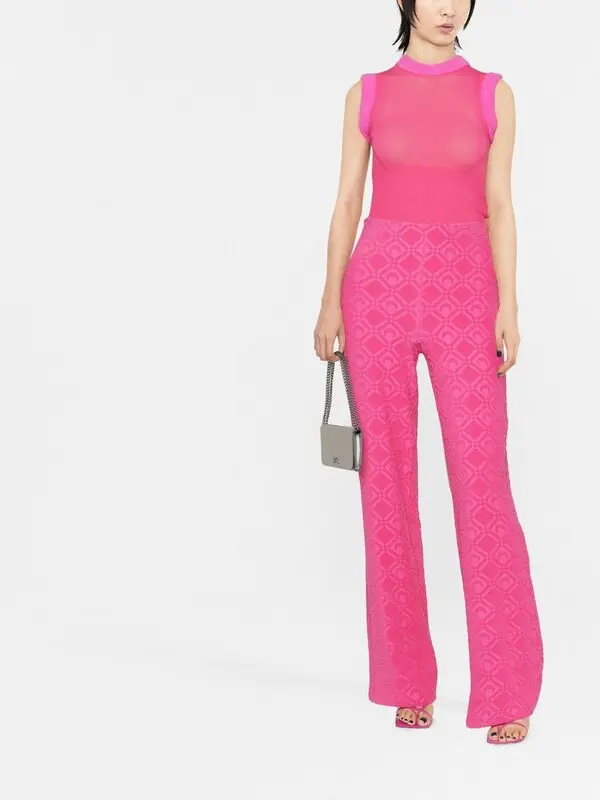 MARINE SERRE Moon Sponge Flared Trousers