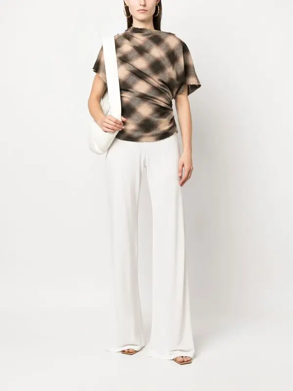 Alberta Ferretti High-waisted Flared Trousers