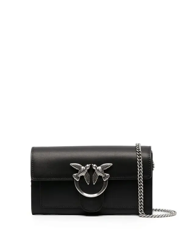Pinko Love Birds Buckle Wallet - Black