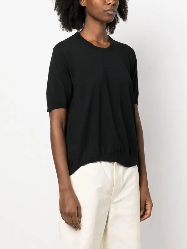 UMA WANG Fine-knit Cotton-blend T-shirt