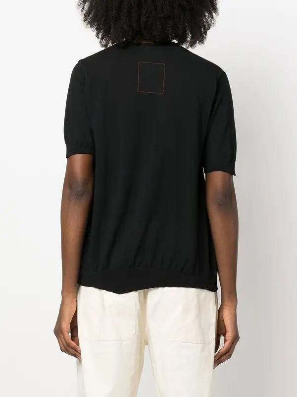 UMA WANG Fine-knit Cotton-blend T-shirt