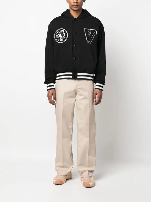 Valentino Garavani Buttoned Varsity Hoodie
