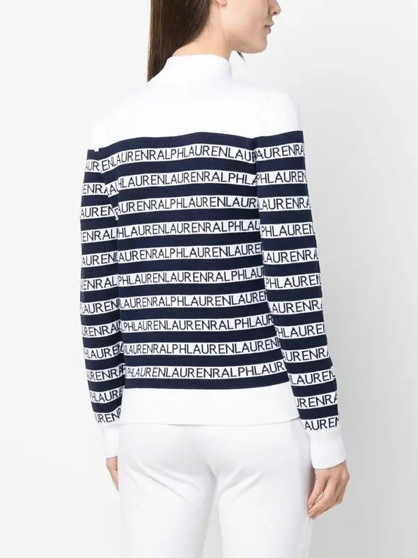 Ralph Lauren Striped Mock-neck Jumper