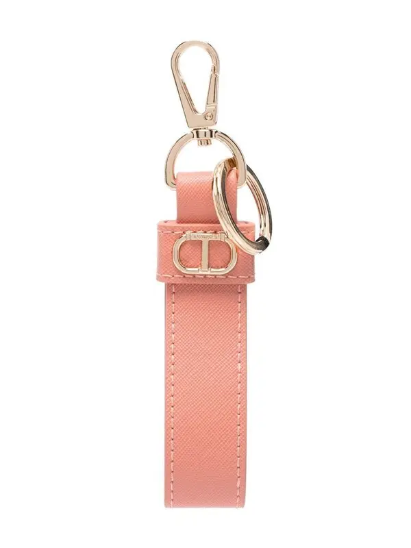 TWINSET Logo-plaque Keyring - Pink