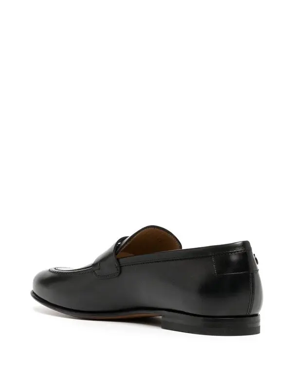 FERRAGAMO Leather Penny Loafers