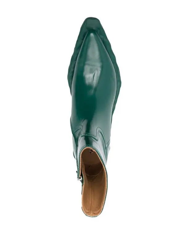 Camper 55mm Textured-sole Boots - Green