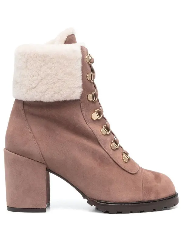 STUART WEITZMAN 90mm Lace-up Ankle Boots