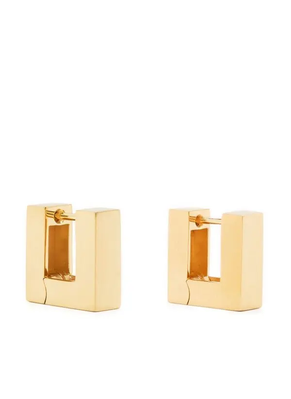 Tom Wood Small Square Hoop Earrings - Gold