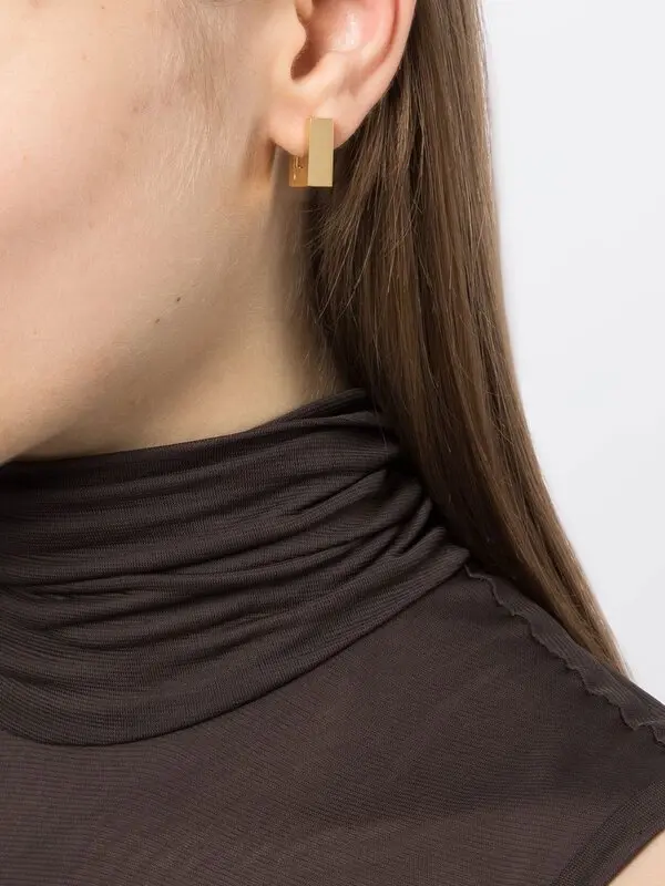 Tom Wood Small Square Hoop Earrings - Gold