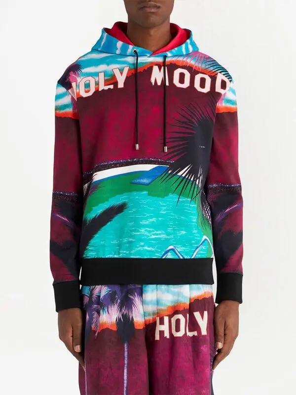 Etro Graphic-print Pullover Hoodie - Red