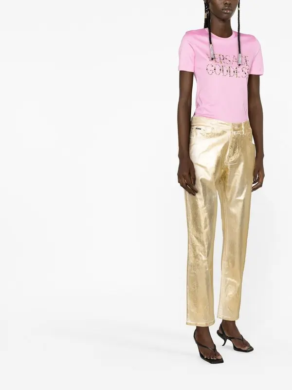Versace Logo-embellished T-shirt