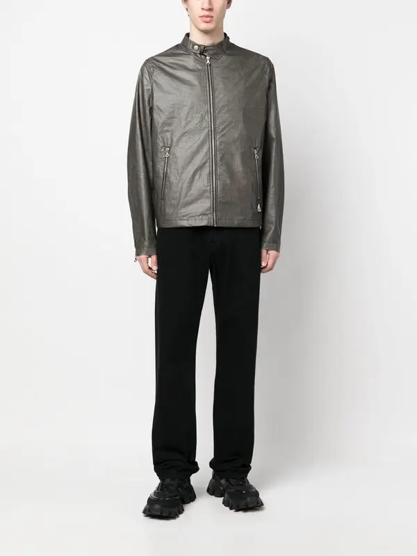 DIESEL® Crinkle-effect Zip-up Jacket