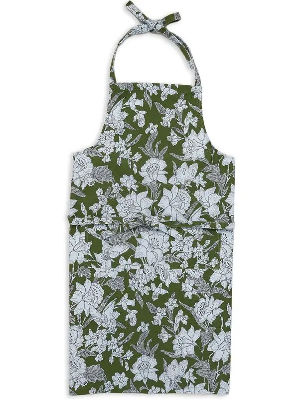 La DoubleJ Floral Print Apron - Green