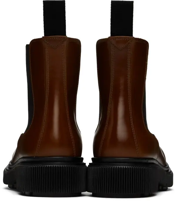 Adiev Paris Brown (Polido Rust) Type 188 Chelsea Boots Sz 41 US 8 M Chelsea 8 Dark Brown Burnished Calf – Crockett & Jones US main image 3