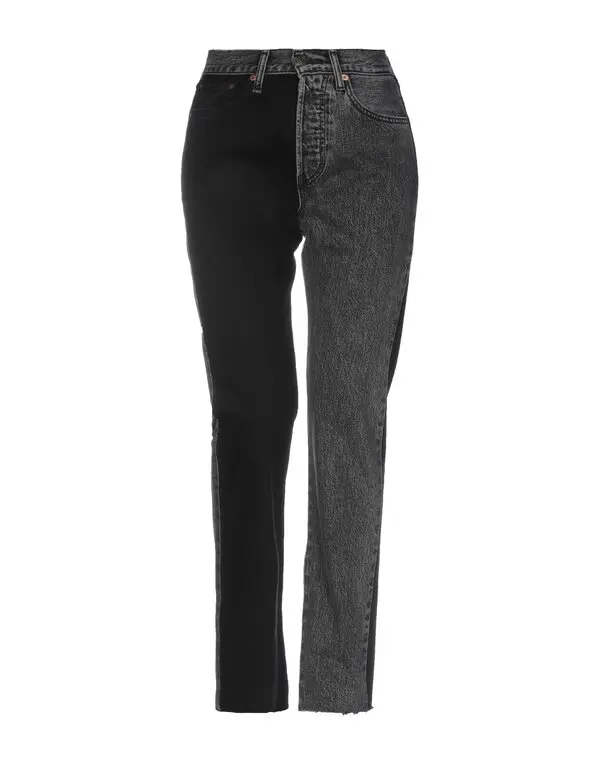 VETEMENTS X LEVI'S Two-tone Straight-leg Jeans