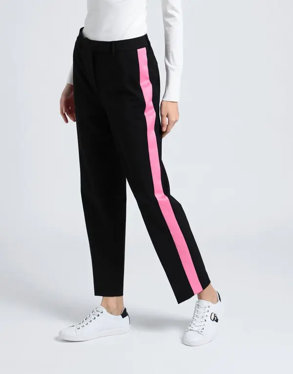 Karl Lagerfeld Satin Panel Tailored Pants