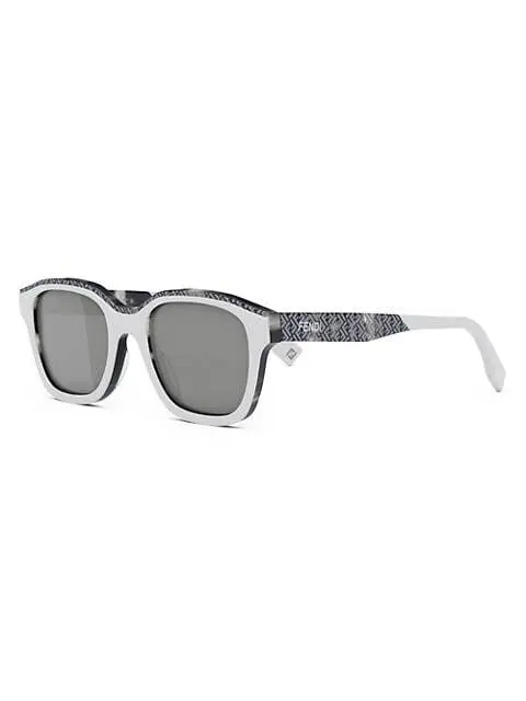 Fendi Square 51mm Acetate Sunglasses
