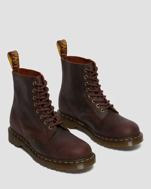 Dr. Martens 1460 Waxed Full Grain Leather Lace-up Boots