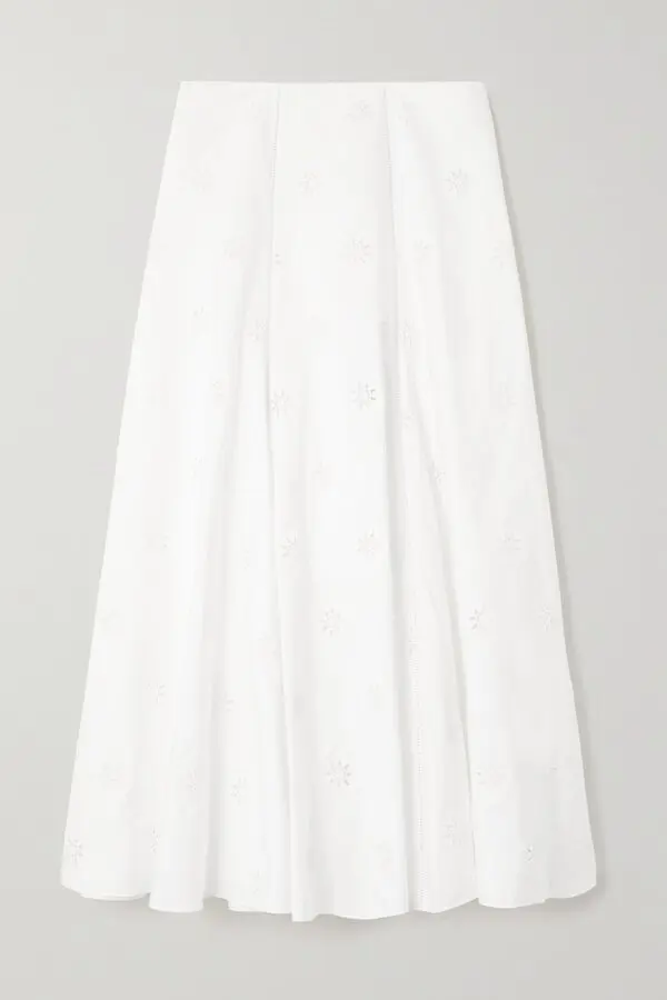 Chloé Cotton-voile Midi Skirt